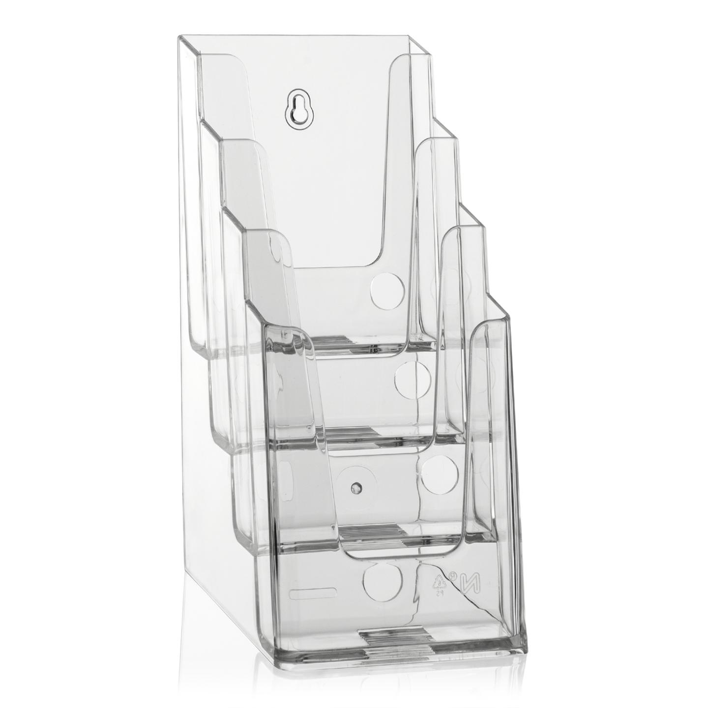 DIN long table leaflet holder DL Table leaflet holder (4 pcs.)