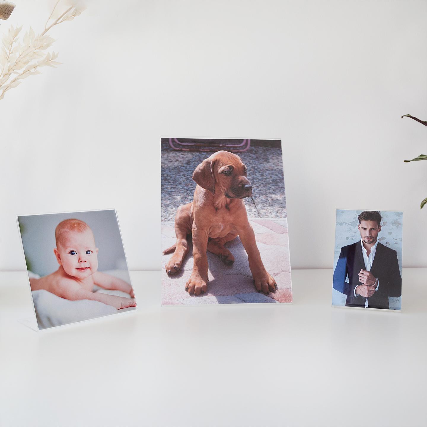 Fotoständer als Bilderrahmen im 20 x 27 cm Fotoformat, Bilderständer ...